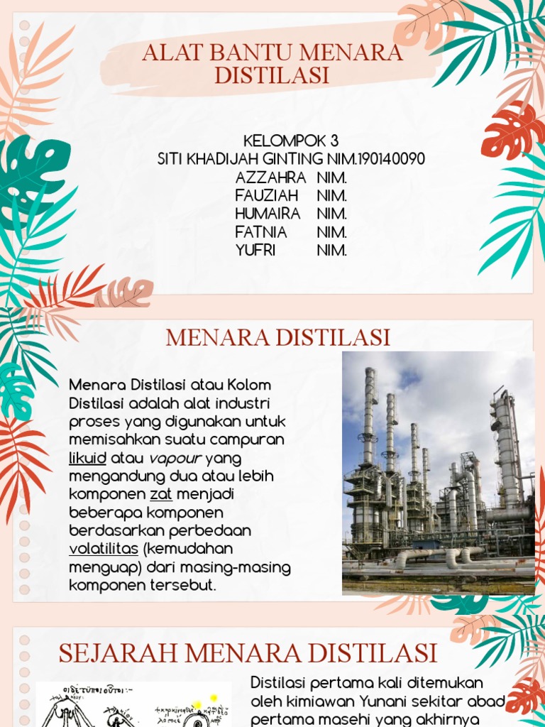 Alat dan Proses Menara Distilasi | PDF