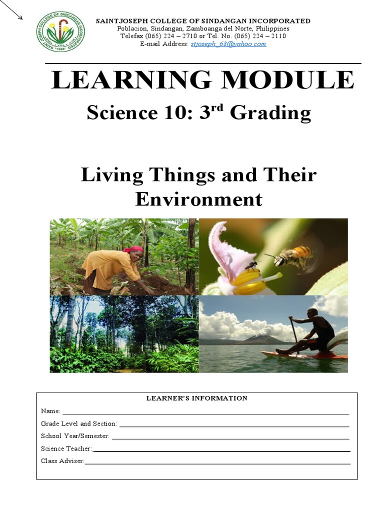 Science 10 - Learning Module 3Q | PDF | Central Nervous System ...