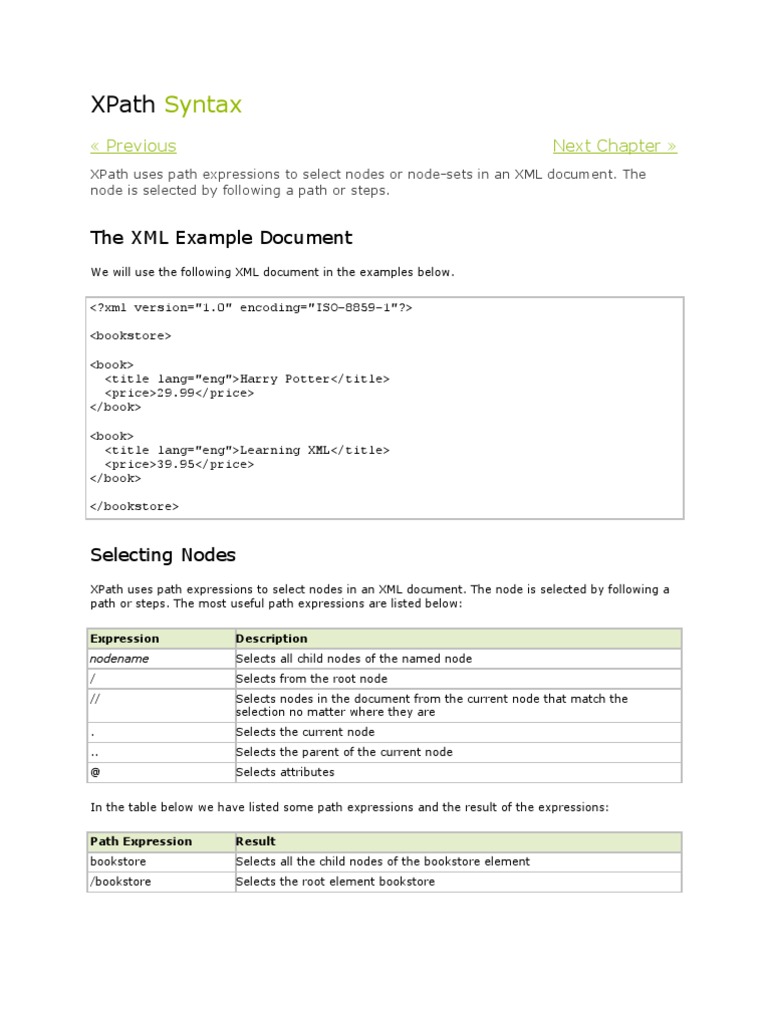 XPath | PDF | X Path | Xslt