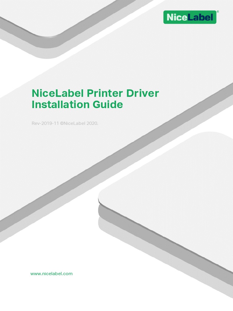 Nicelabel Printer Driver Installation Guide | PDF | Installation (Computer Programs) | Device Driver