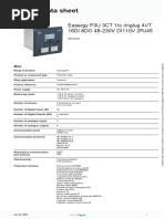 Easergy P3U20 Relay Specifications | PDF | Relay | Power Supply