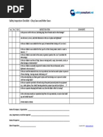 Safety Inspection Checklist Abrasive Wheel Grinders Bench and Pedestal ...