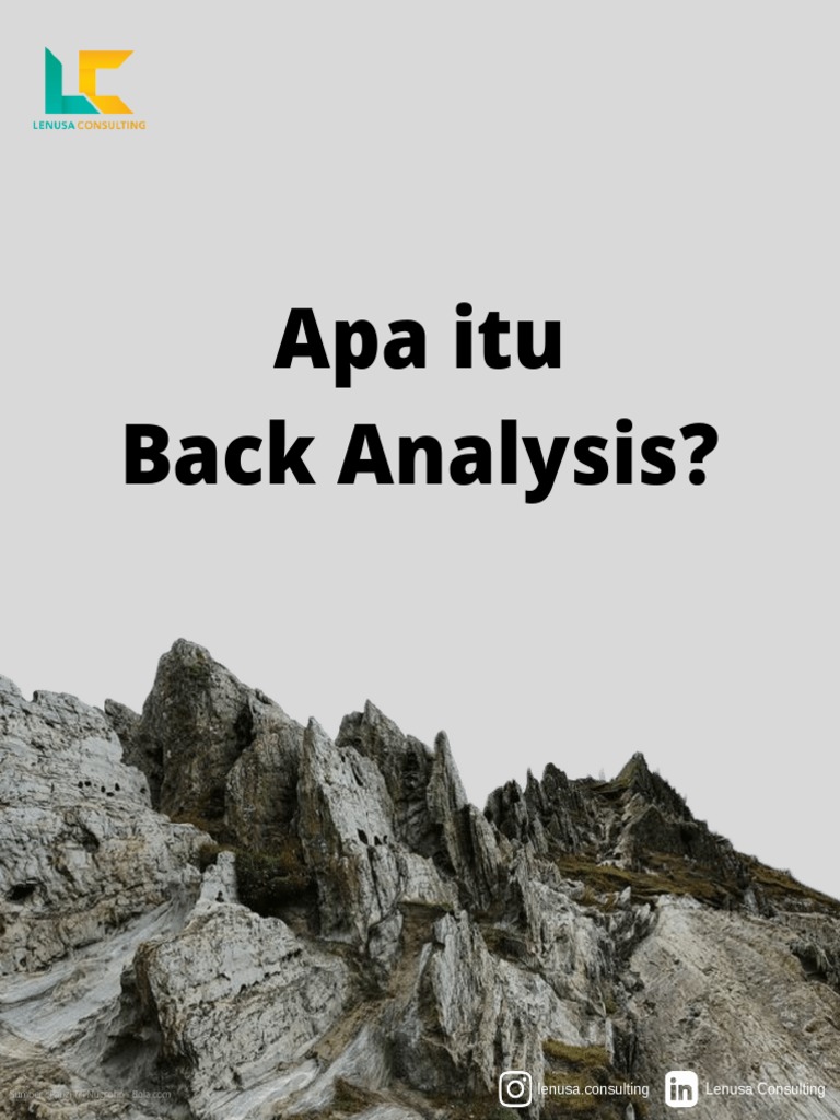 Apa Itu Back Analysis?: Lenusa - Consulting Lenusa Consulting | PDF