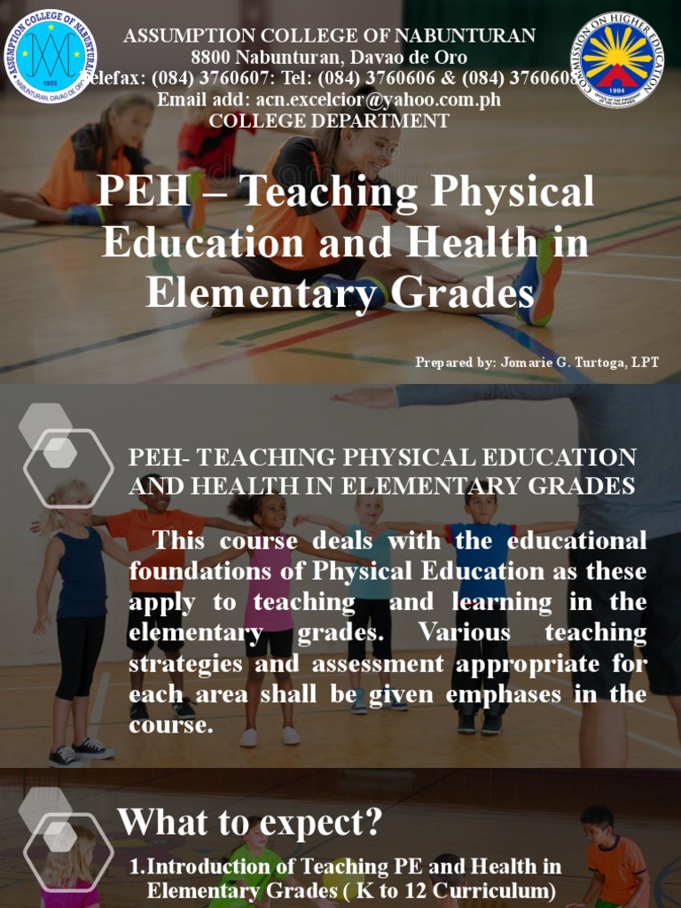 PEH - Teaching Physical Education and Health in Elementary Grades | PDF ...