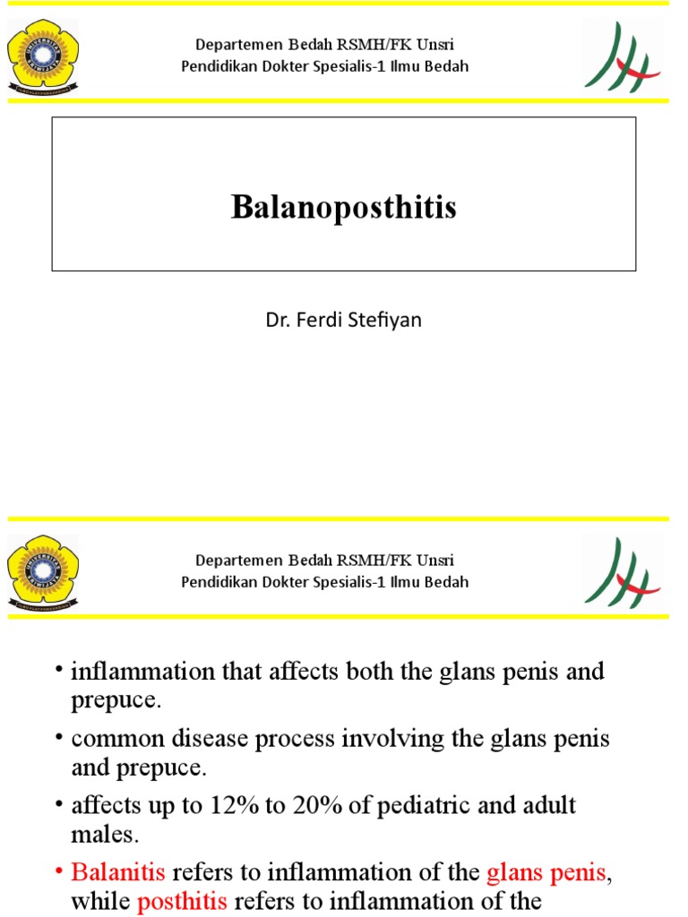 Balanoposthitis: Dr. Ferdi Stefiyan | PDF | Self-Improvement | Science ...