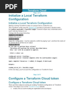 Terraform Cheat Sheet | PDF | Command Line Interface | Software