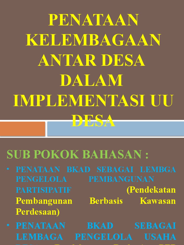 Tentang BKAD | PDF