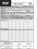 2307 - New Format | PDF | Withholding Tax | Payments
