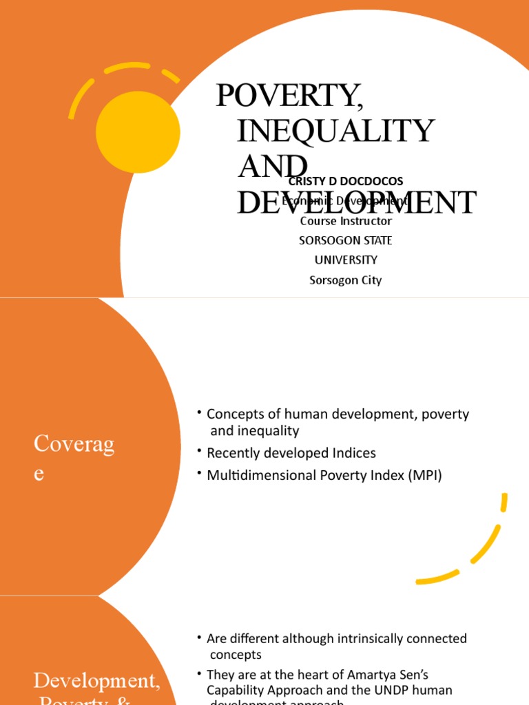 Poverty, Inequality and Development | PDF | Social Science