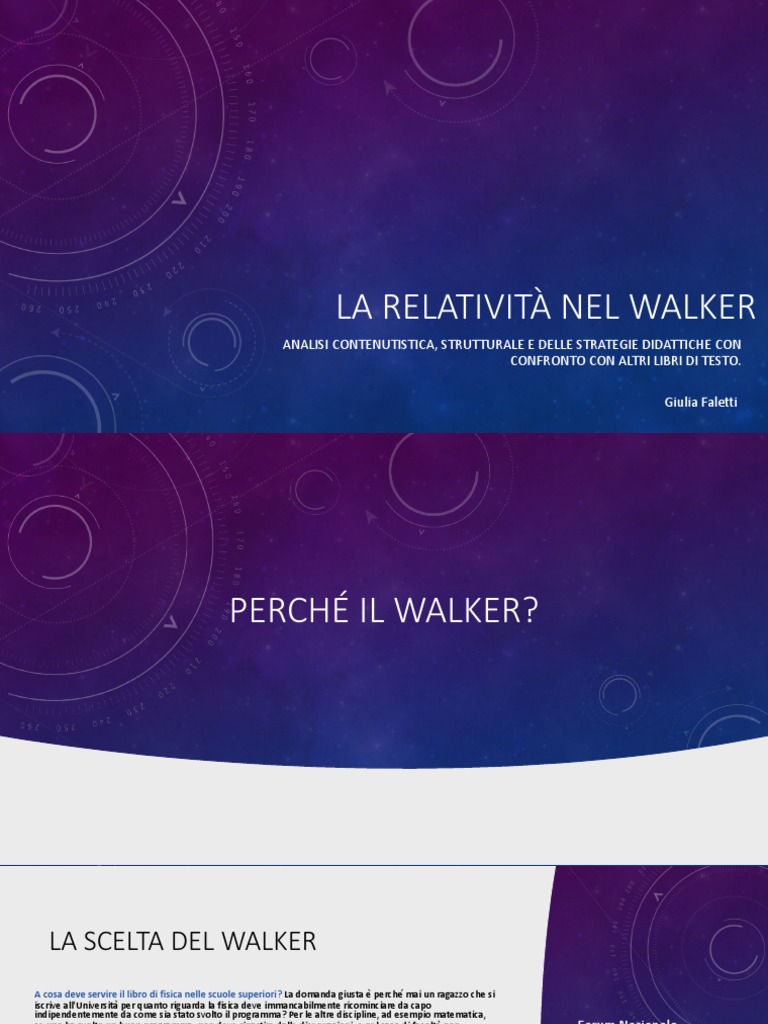 La Relatività Nel Walker | PDF