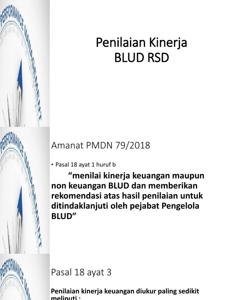 Penilaian Kinerja BLUD RSD | PDF