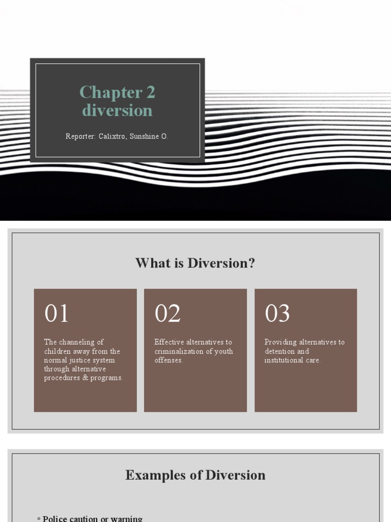 Chapter 2 Diversion | PDF | Mediation | Crime & Violence