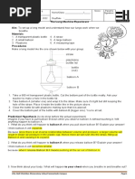 Bell Jar Breathing Model Experiment | PDF | Breathing | Exhalation