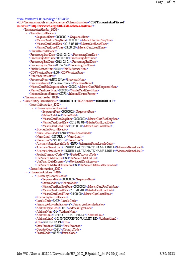MasterCardStatement Sample | PDF