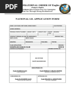 Eagles Application Form | PDF
