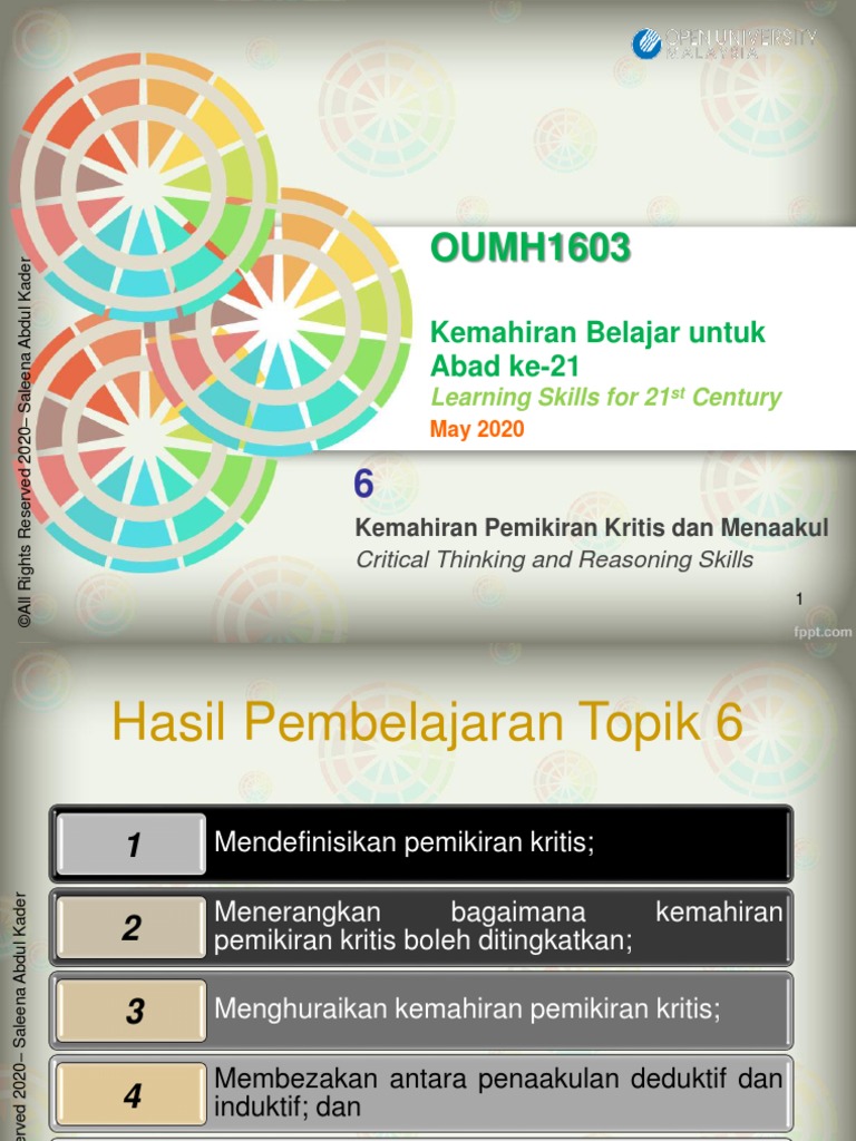 OUMH1603 Topic6 | PDF