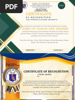 Certificate For SSG Officers | PDF