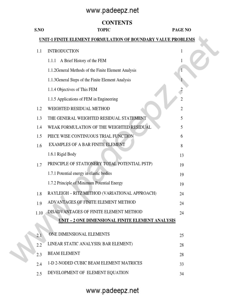 FEA Book by Seshu | PDF | Finite Element Method | Calculus Of Variations