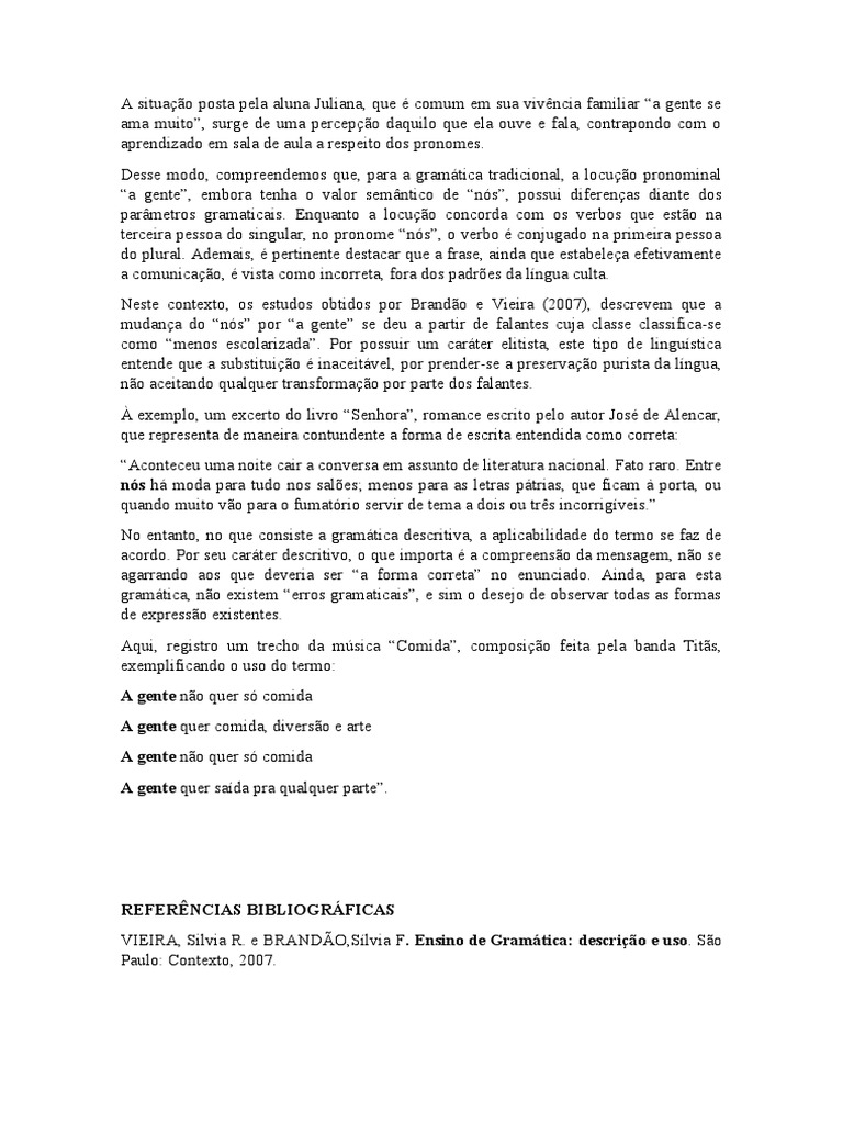 Gramática Normativa Descritiva | PDF