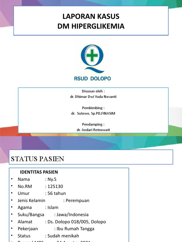 LAPSUS DM HIPERGLIKEMI - Dhimar | PDF