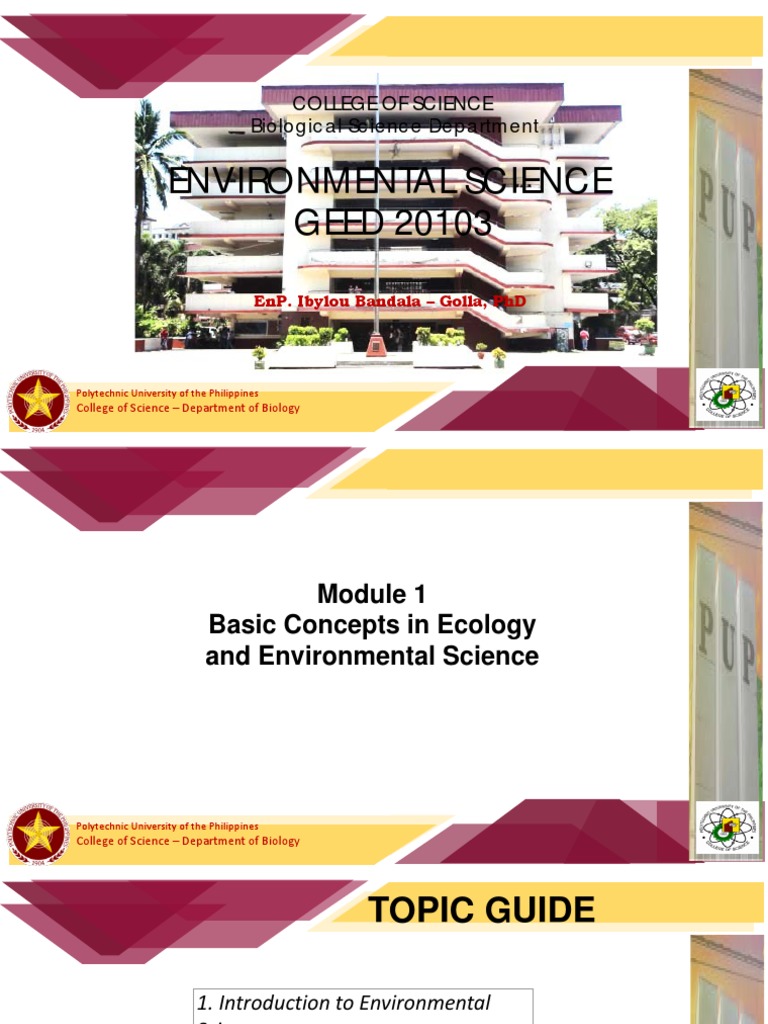 Module 1 - ES - Ecology and ES | PDF | Experiment | Hypothesis