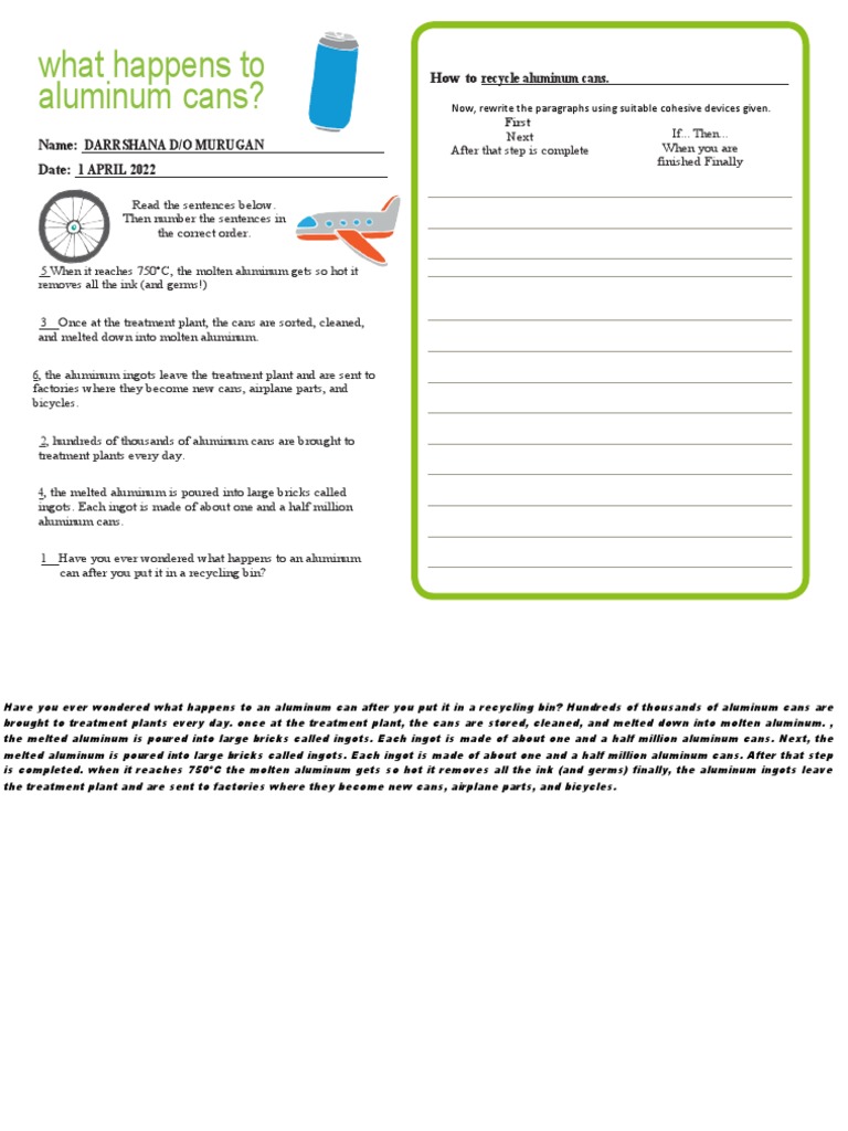 Life Cycle of Aluminium Cans | PDF
