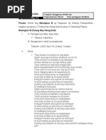 Balangkas NG Pagsusuri NG Awit | PDF