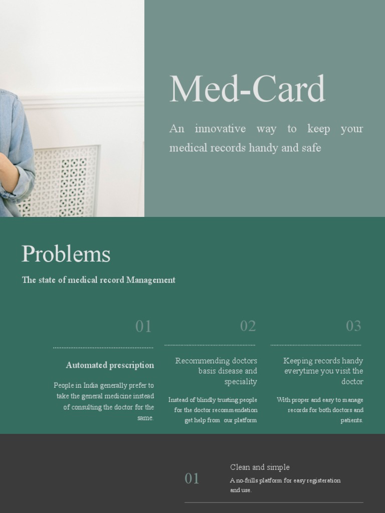 Med-Card: Secure Digital Medical Records | PDF | Medical Record | Physician