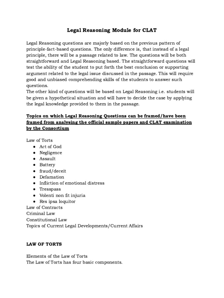 Legal Reasoning Module | PDF | Double Jeopardy | Lawsuit