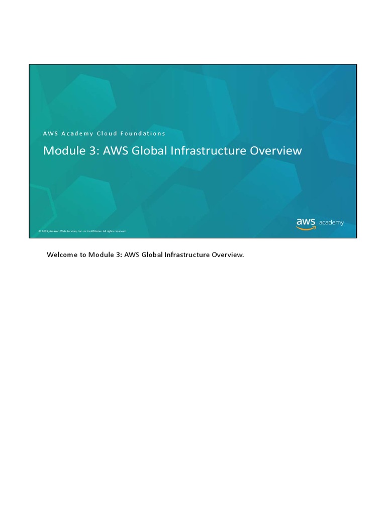 AWS Module 3 - AWS Global Infrastructure | PDF | Amazon Web Services ...