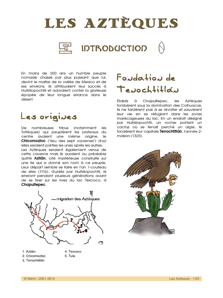 Azteques | PDF | Sciences sociales | Histoire