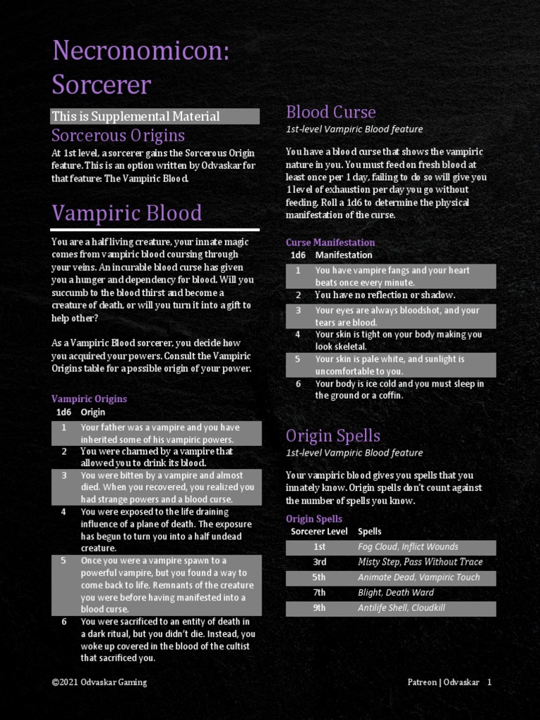 Necronomicon-Vampiric Blood | PDF | Vampires | Blood