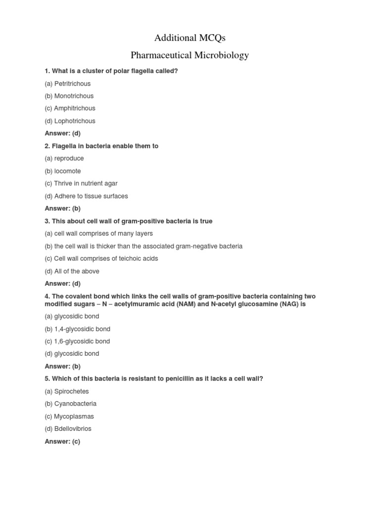 MCQ in Microbiology - NoCopy-1 | PDF | Electron Microscope | Microscope