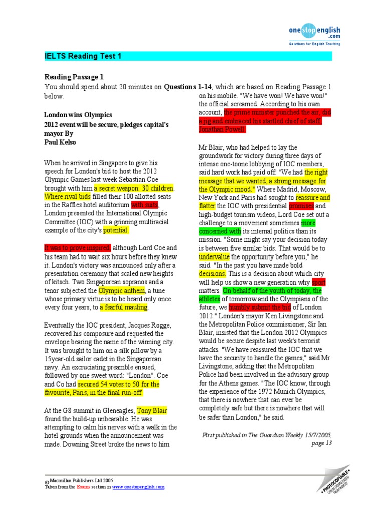 03 Mock Reading Test To STUDENTS | PDF | Climate Change | Magic (Illusion)