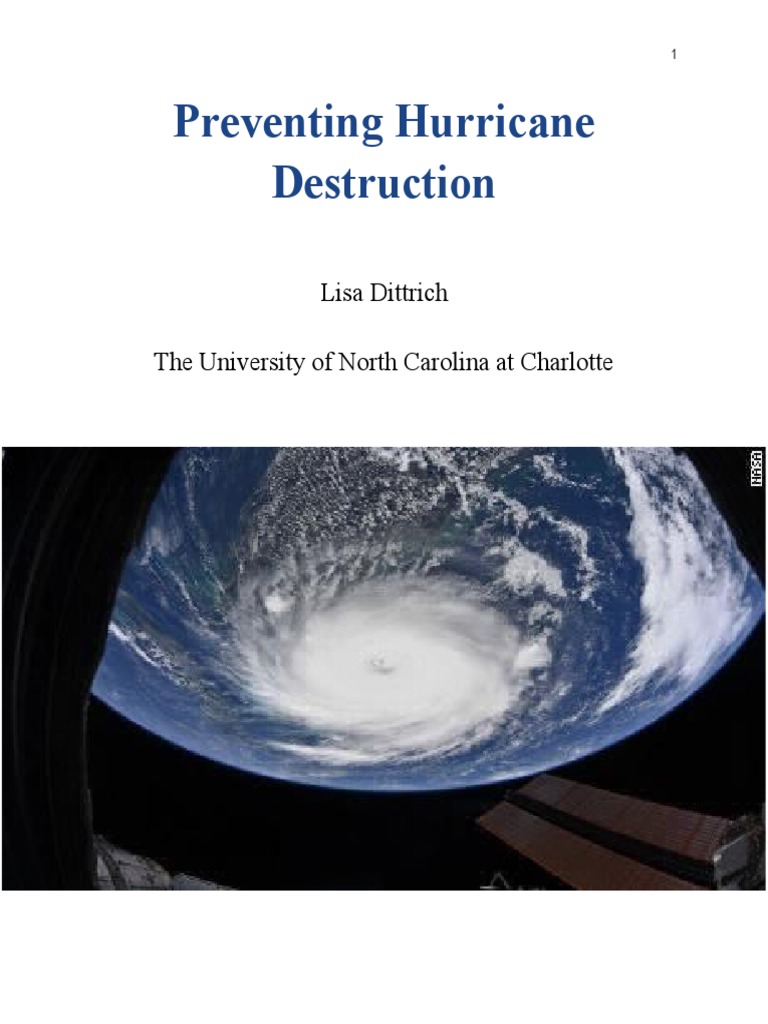 White Paper Final | PDF | Tropical Cyclones | Hurricane Katrina