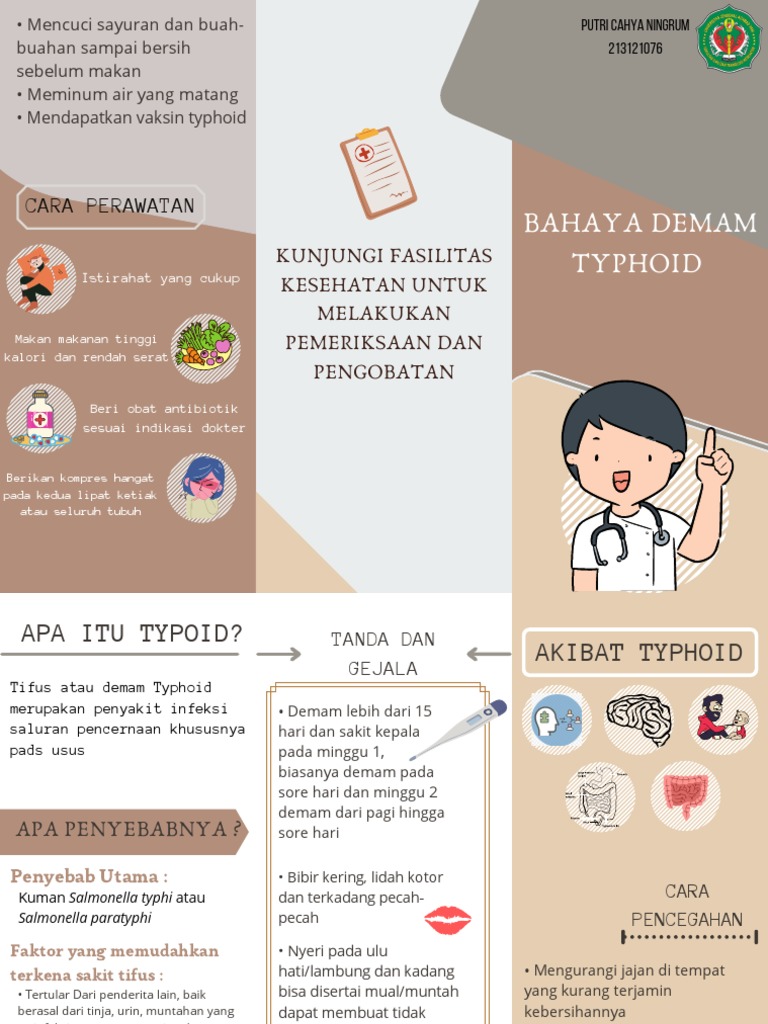 Leaflet Typhoid Putri Cahya Nigrum | PDF