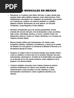 Géneros Musicales Típicos de México | PDF | Instrumentos musicales ...