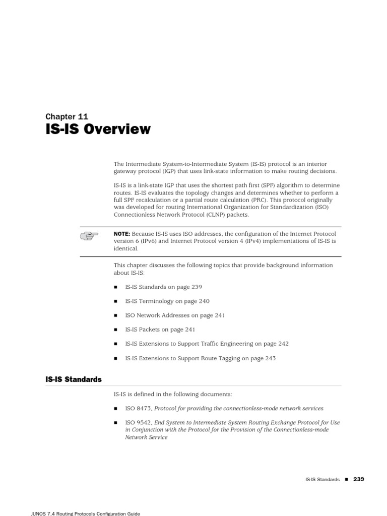 Isis Overview | PDF | Multiprotocol Label Switching | Networking
