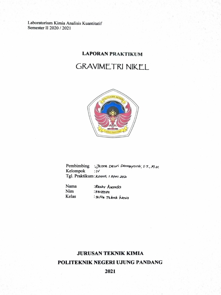 Rezky Ananda - Gravimetri Nikel | PDF
