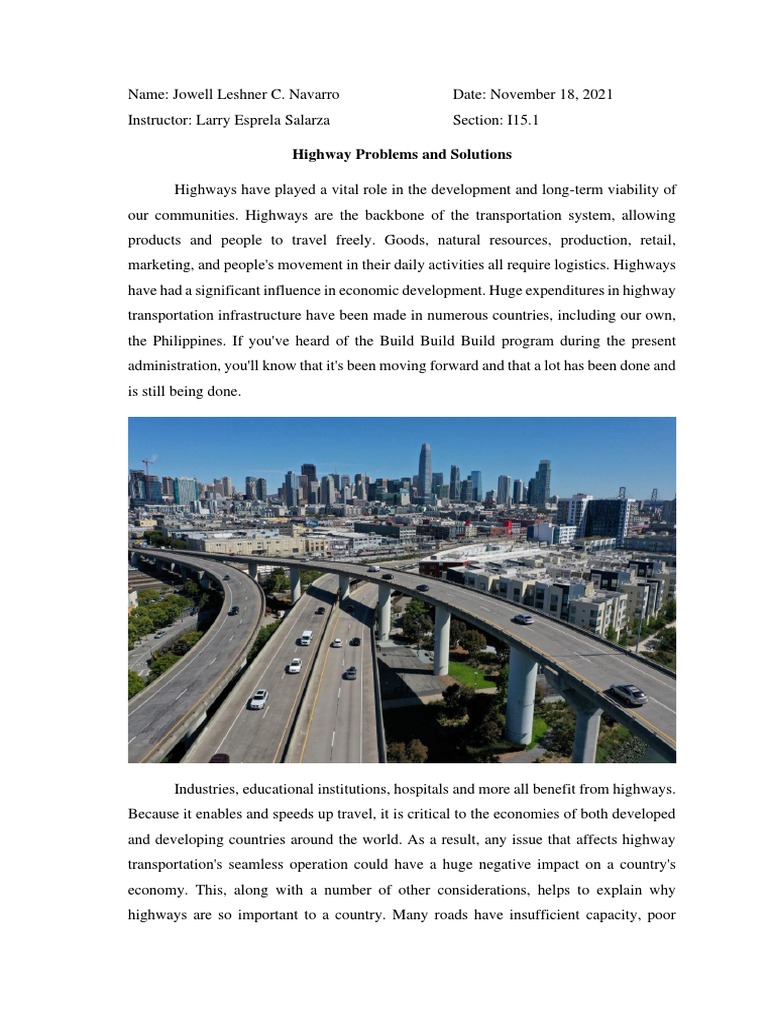 Addressing Highway Congestion: Analyzing Causes of Traffic Issues and ...