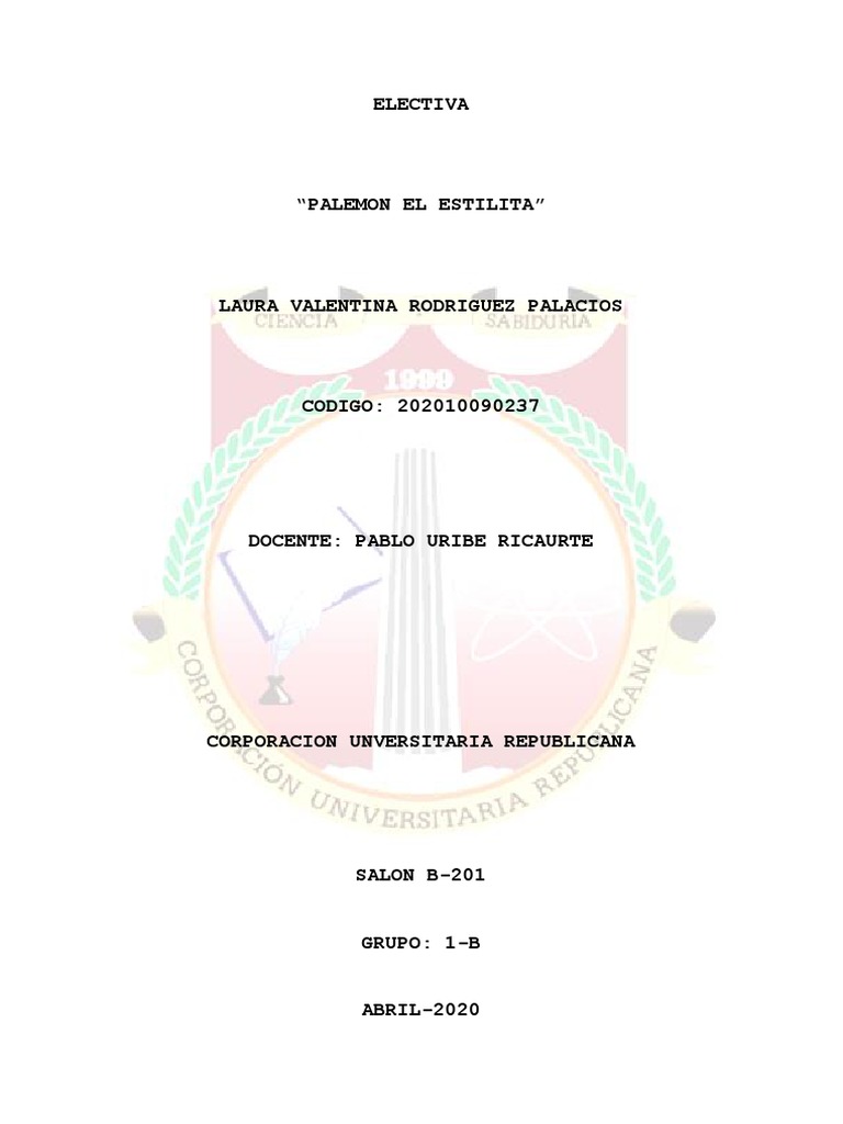 Palemon El Estilita | PDF