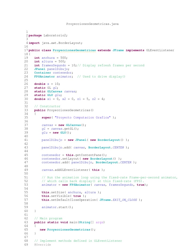 Java 3D Graphics Projection Example | PDF | Scientific Modeling | Imaging