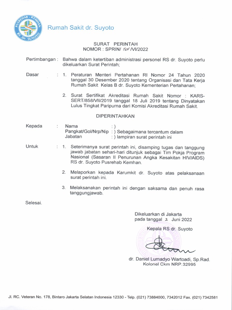 Sprin Tim Pokja Prognas Hiv Aids | PDF