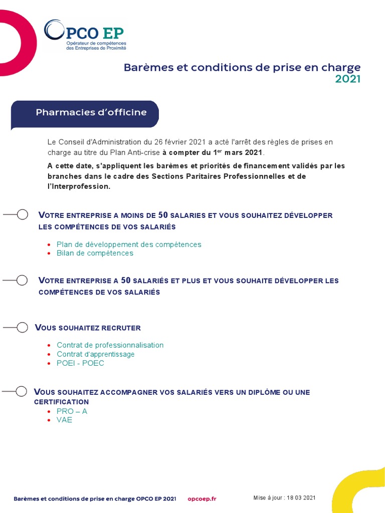 Barèmes de financement 2021 pour compétences | PDF | Emploi ...