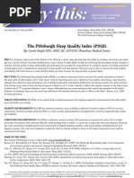 PSQI Scale | PDF