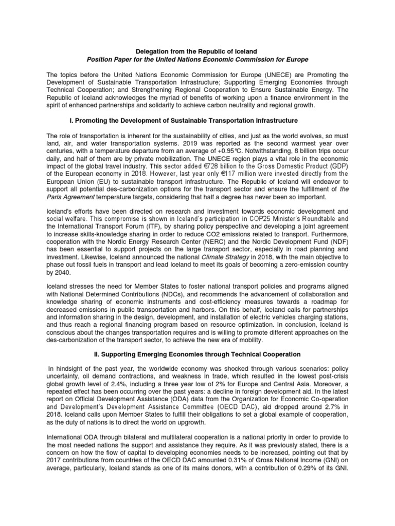 Winner Position Paper NMUN 2020 | PDF | Development Aid | Sustainability