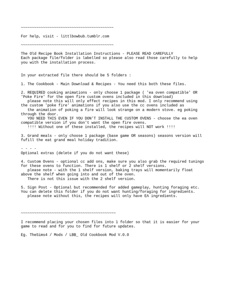 READ ME - Instructions | PDF | Cooking, Food & Wine | Home & Garden