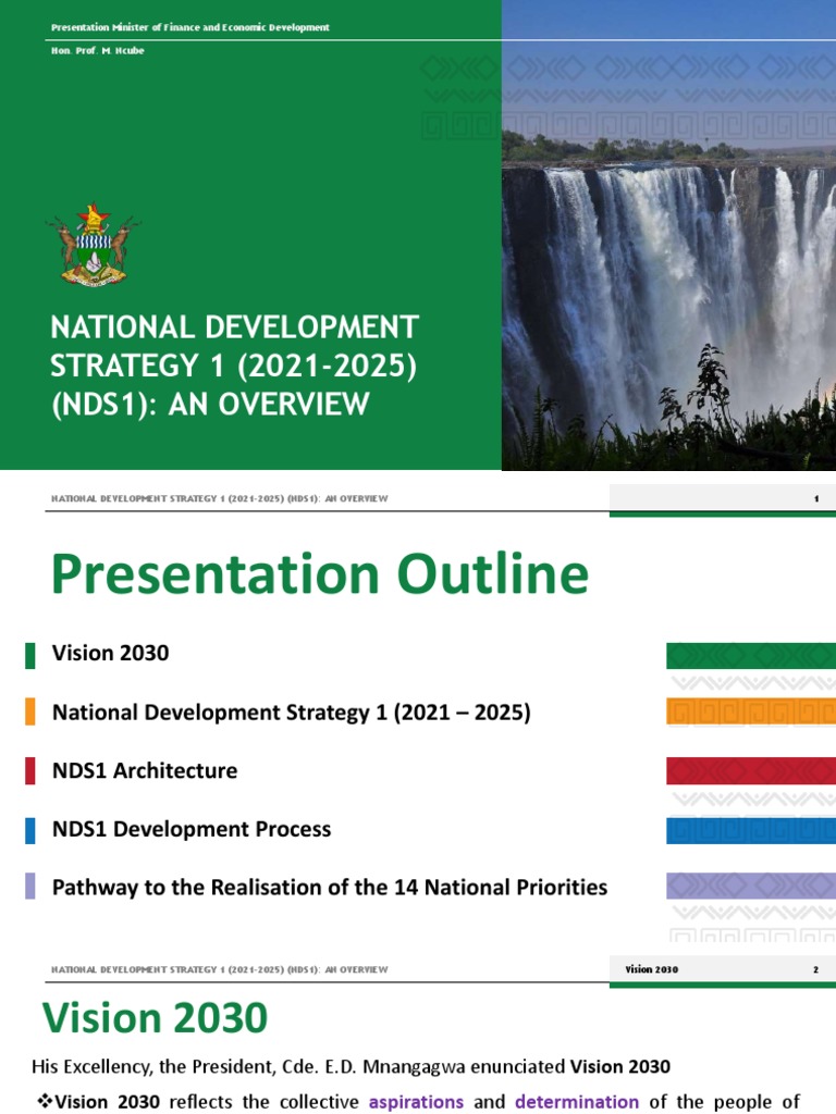 National Development Strategy Presentation - NDS1 | PDF | Economic ...