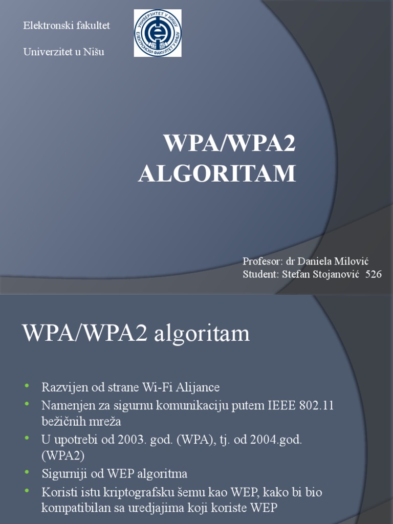 WPA Algoritam | PDF