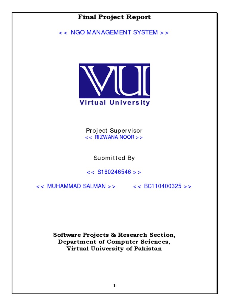 NGO Management System Report | PDF | Software Development Process ...